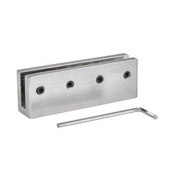Forge® Satin Nickel Sliding Barn Door Flat Rail Connector at Menards®