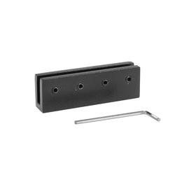 Forge® Mini Iron Black Sliding Barn Door Flat Rail Connector at Menards®