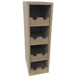 KLËARVŪE Cabinetry® 9"W x 30"H Malmö® White Oak Open Shelf / Wine Rack ...