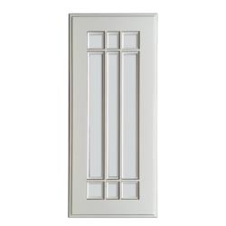 KLËARVŪE Cabinetry® 13-1/8" W x 30" H Linsell® Ivory Glass Cabinet Door ...