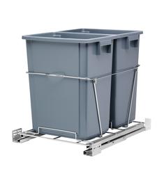 adapt.™ Gray Soft-Close Double Roll-Out Trash Can - 32 Quart at Menards®