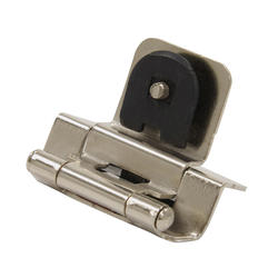 Mastercraft™ 3/8" Inset Satin Nickel Double Demountable Self-Closing ...
