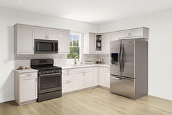 KLËARVŪE Cabinetry® 11" W x 30" H Halmstad™ Warm White 2-Piece Door Set ...