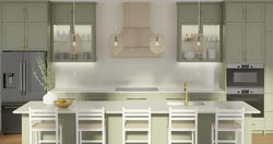 KLËARVŪE Cabinetry® 11" W x 30" H Halmstad™ Sage Green 2-Piece Door Set ...