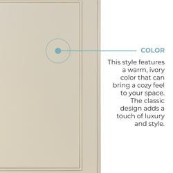 KLËARVŪE Cabinetry® 15" W x 40" H Linsell® Ivory Cabinet Door at Menards®