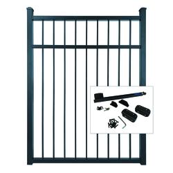 Williams Aluminum Fencing™ 48" x 54" Welded Black Aluminum Gate Kit at ...