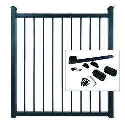 Williams Aluminum Fencing™ 48" x 48" Welded Black Aluminum Gate Kit at ...
