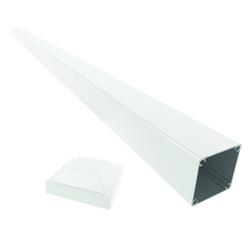 Williams Aluminum Fencing™ 3" x 3" Pro Series Buried White Aluminum ...