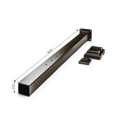 Williams Aluminum Railing 3" x 36" Bronze Cable Inline Deck Post at ...