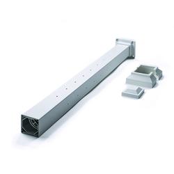 Williams Aluminum Railing 3" x 36" White Cable 90 Degree Corner Deck ...