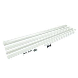 Williams Powder Coated Aluminum 6' White Cable Rail Stair Full Frame at ...