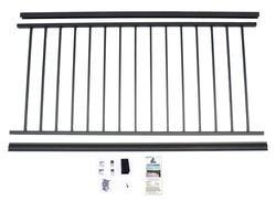 Williams 36" x 6' Black Preassembled Powder-Coated Aluminum Railing ...