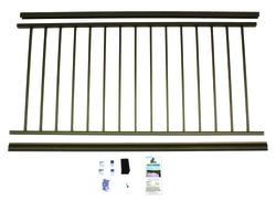 Williams 42" x 6' Bronze Commercial-Grade Preassembled Powder-Coated ...