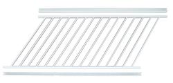 Williams 36" x 6' White Preassembled Powder-Coated Aluminum Stair Panel ...