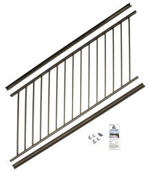 Williams 36" x 6' Bronze Preassembled Powder-Coated Aluminum Stair ...