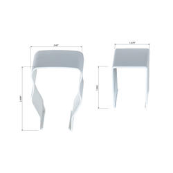 Williams Railing White Stair Rail Cut Collar at Menards®