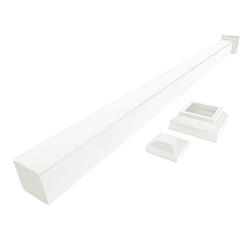 Williams 3 x 3 x 48" White Aluminum Deck Post and Base at Menards®