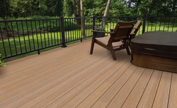 Williams 36" x 8' Black Preassembled Aluminum Railing Panel at Menards®