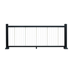 Williams 36" x 8' Black Preassembeled Vertical Cable Railing Panel at ...