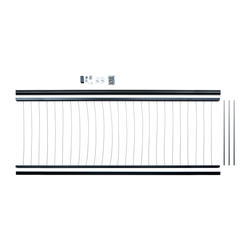 Williams 36" x 8' Black Preassembeled Vertical Cable Railing Panel at ...