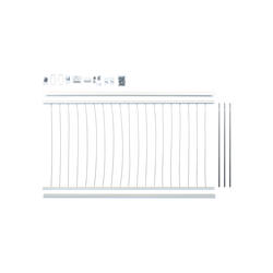 Williams 42" x 6' White Preassembled Vertical Cable Railing Panel at ...