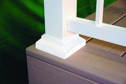 Williams 3 x 3 x 48" White Aluminum Deck Post and Base at Menards®