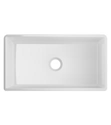 Tuscany® Farmhouse/Apron Front 33" White Fireclay Single Bowl Kitchen ...