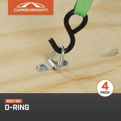 CargoSmart 1,200 lb. Light-Duty Surface Mount D-Ring - 4 Pack at Menards®