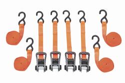 SmartStraps® Carbon-X® 14' x 1-1/4" Orange Ratchet Straps - 4 Pack at ...