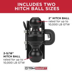 TowSmart® X-Mount® 10,000 lb. 3-1/4" Adjustable Dual Ball Mount at Menards®