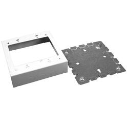 Legrand® Wiremold® White Metal Raceway 2-Gang Deep Device Box at Menards®