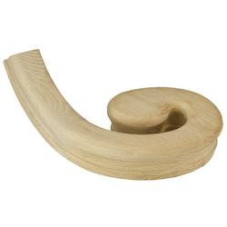 Coffman Stair Parts Traditional Oak Over-Post Right Hand Volute at Menards®