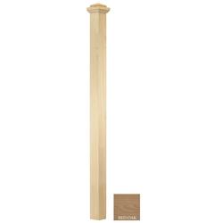 Coffman Stair Parts 3-1/2" x 50" Unfinished Red Oak Stair Box Newel ...