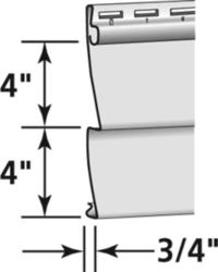 Monogram® 46 Premium Double 4" x 12'6" Flagstone Vinyl Siding at Menards®