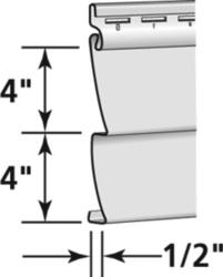 MainStreet™ Double 4" x 12'6" Autumn Yellow Vinyl Siding at Menards®