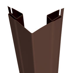 CertainTeed® 10' Outside 3/4" Brownstone Woodgrain Corner Post at Menards®