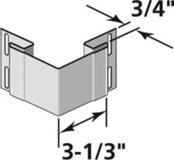 CertainTeed® 10' Outside 3/4" Colonial White Woodgrain Corner Post at ...