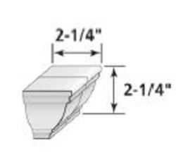 CertainTeed® 2-1/4" Colonial White Crown Molding Cap at Menards®