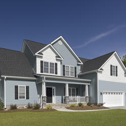 Encore™ Double 4" x 12'6" Oxford Blue Vinyl Siding at Menards®