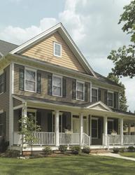 MainStreet™ Double 4" x 12'6" Wedgewood Blue Vinyl Siding at Menards®