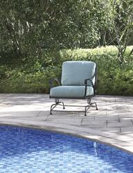 Backyard Creations® Oceanside Black Deep Seating Rocking Patio Chair ...