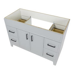 St. Paul® Roslin 48"W x 21-3/4"D Pearl Gray Bathroom Vanity Cabinet at ...