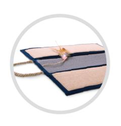 SmartyKat® Clever Claws Triple Panel Folded Hanging Cat Scratch Mat at ...