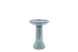 Enchanted Garden® Cobalt Blue New Classic Ceramic Bird Bath at Menards®