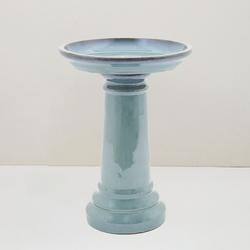 Enchanted Garden® 21-1/2" Light Blue New Classic Ceramic Bird Bath at ...