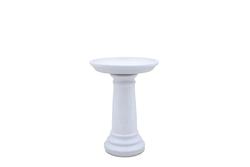 Enchanted Garden® 21-1/2" Ivory New Classic Ceramic Bird Bath at Menards®