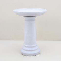 Enchanted Garden® 21-1/2" Ivory New Classic Ceramic Bird Bath at Menards®