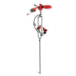 Enchanted Garden™ 4'3" Cardinal & Kids Rocking Kinetic Bird at Menards®