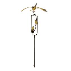 Enchanted Garden™ 4'2" Goldfinch & Kids Rocking Kinetic Bird at Menards®