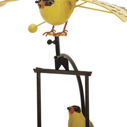 Enchanted Garden™ 4'2" Goldfinch & Kids Rocking Kinetic Bird at Menards®